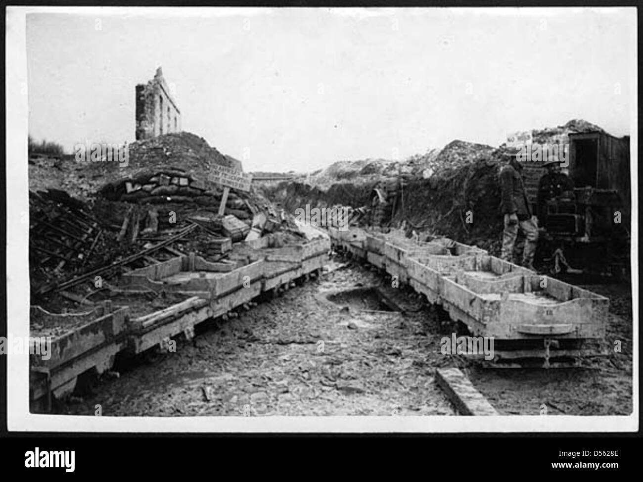 Railways were used in the trenches during World War I to transport ...
