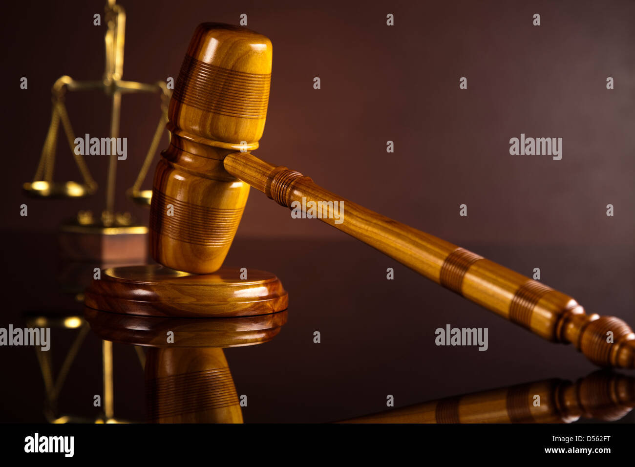Justice Scale, Gavel Stock Photo - Alamy