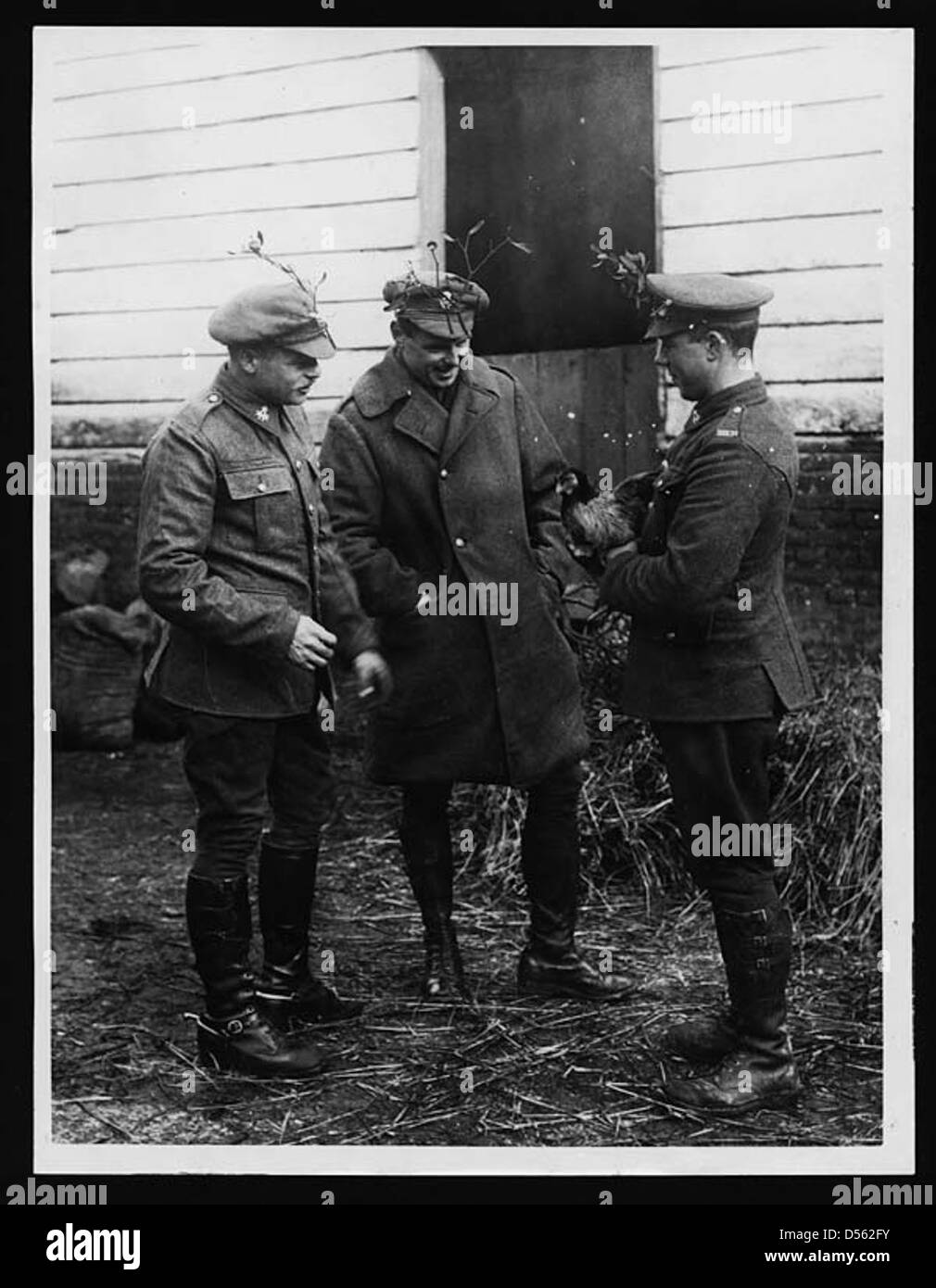 A British soldier, known as ‘Tommy’, buys a chicken for his Christmas ...