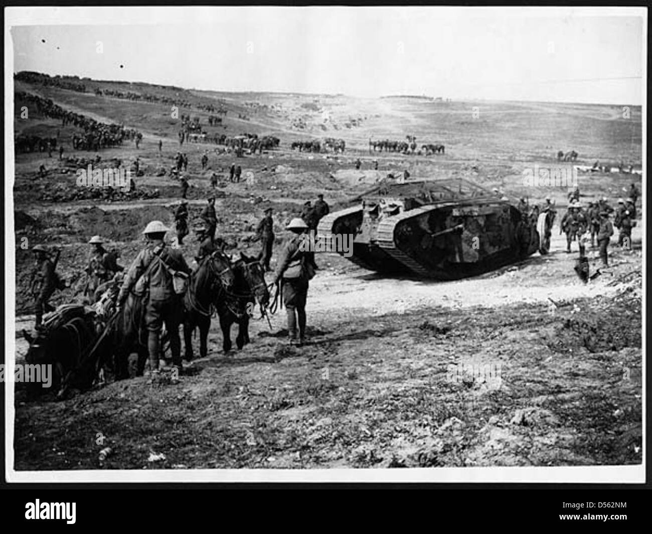 A newly introduced armored car during World War I. These vehicles were ...