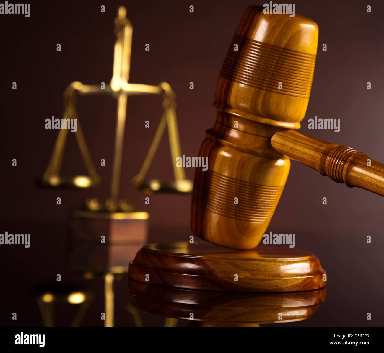Justice Scale, Gavel Stock Photo - Alamy