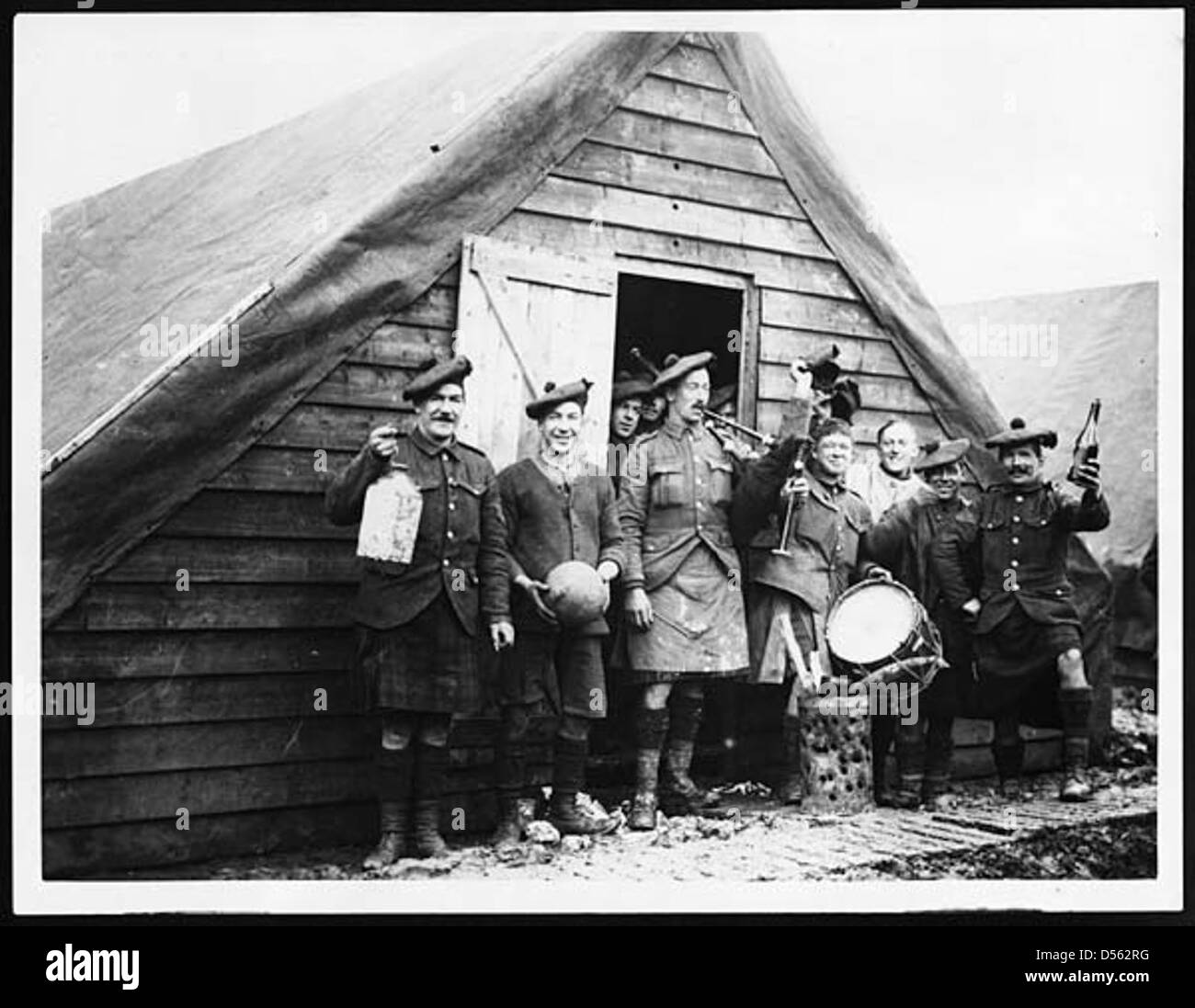 Scottish soldiers, referred to as Scotch troops, are captured standing ...
