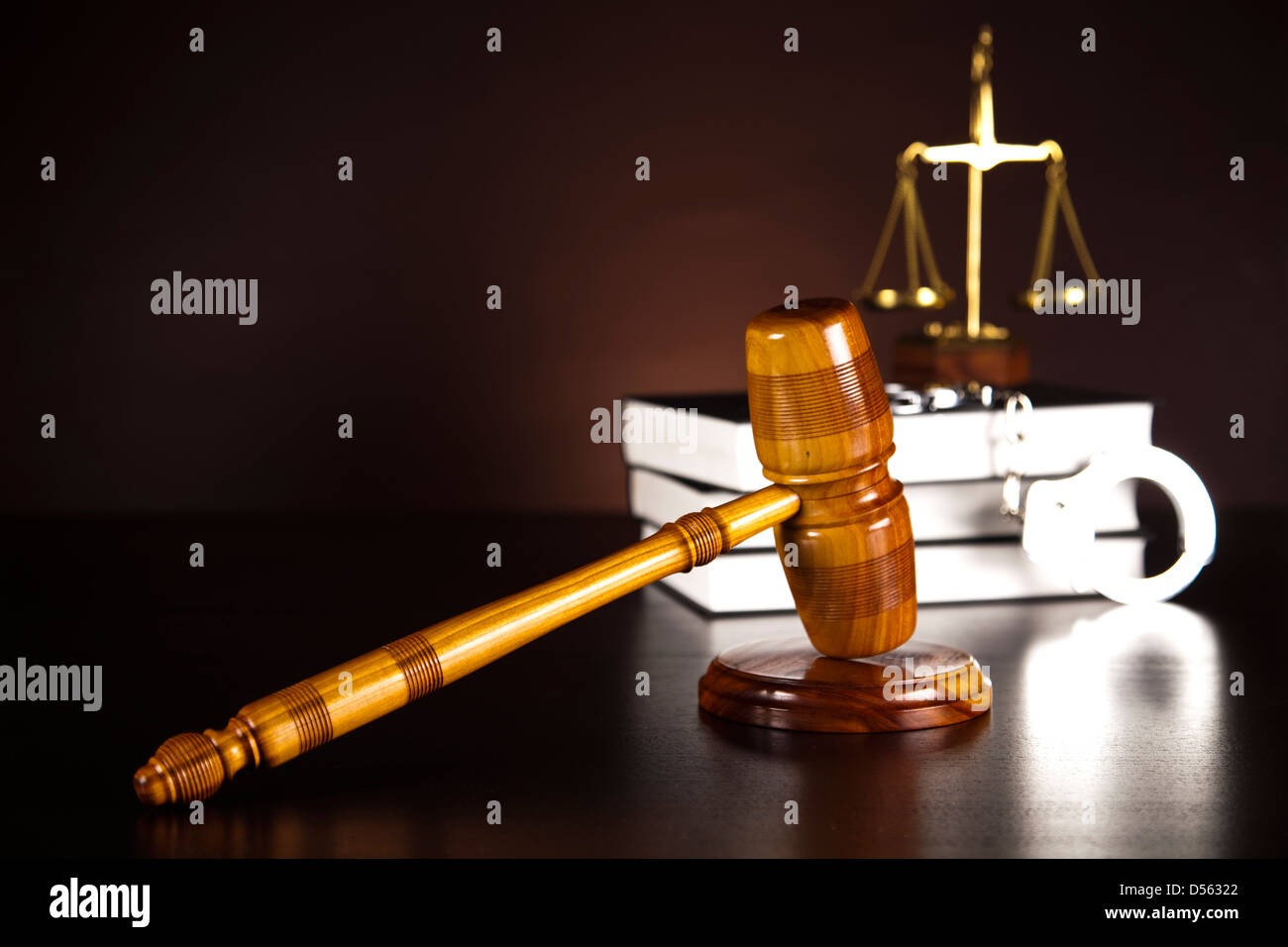 Justice Scale, Gavel Stock Photo - Alamy