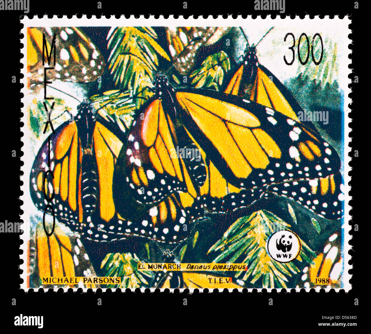 Monarch danaus plexippus butterfly postage hi-res stock photography and ...