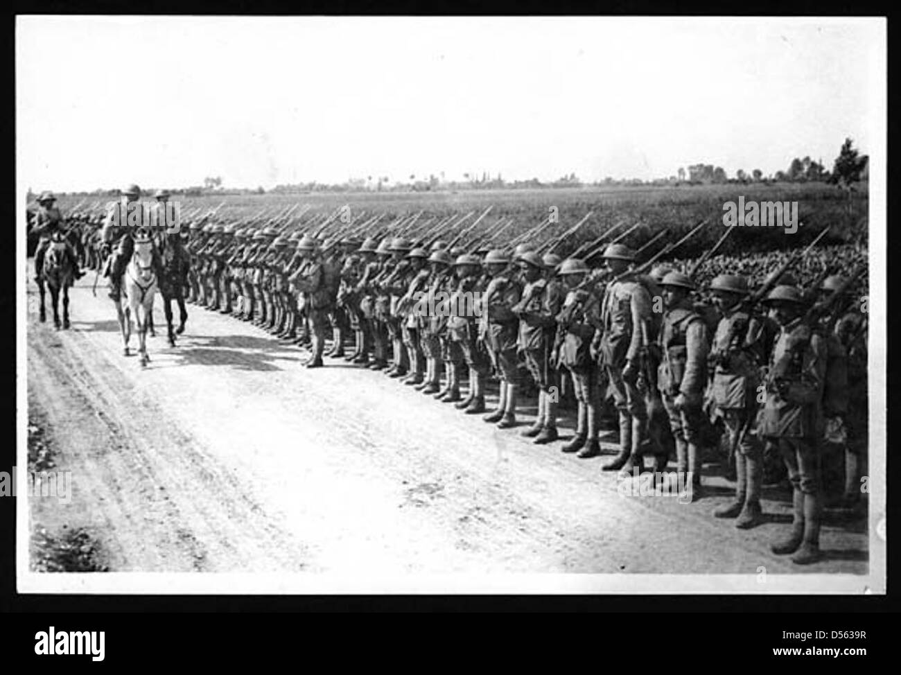 Portuguese troops drawn up for inspection during World War I. This ...