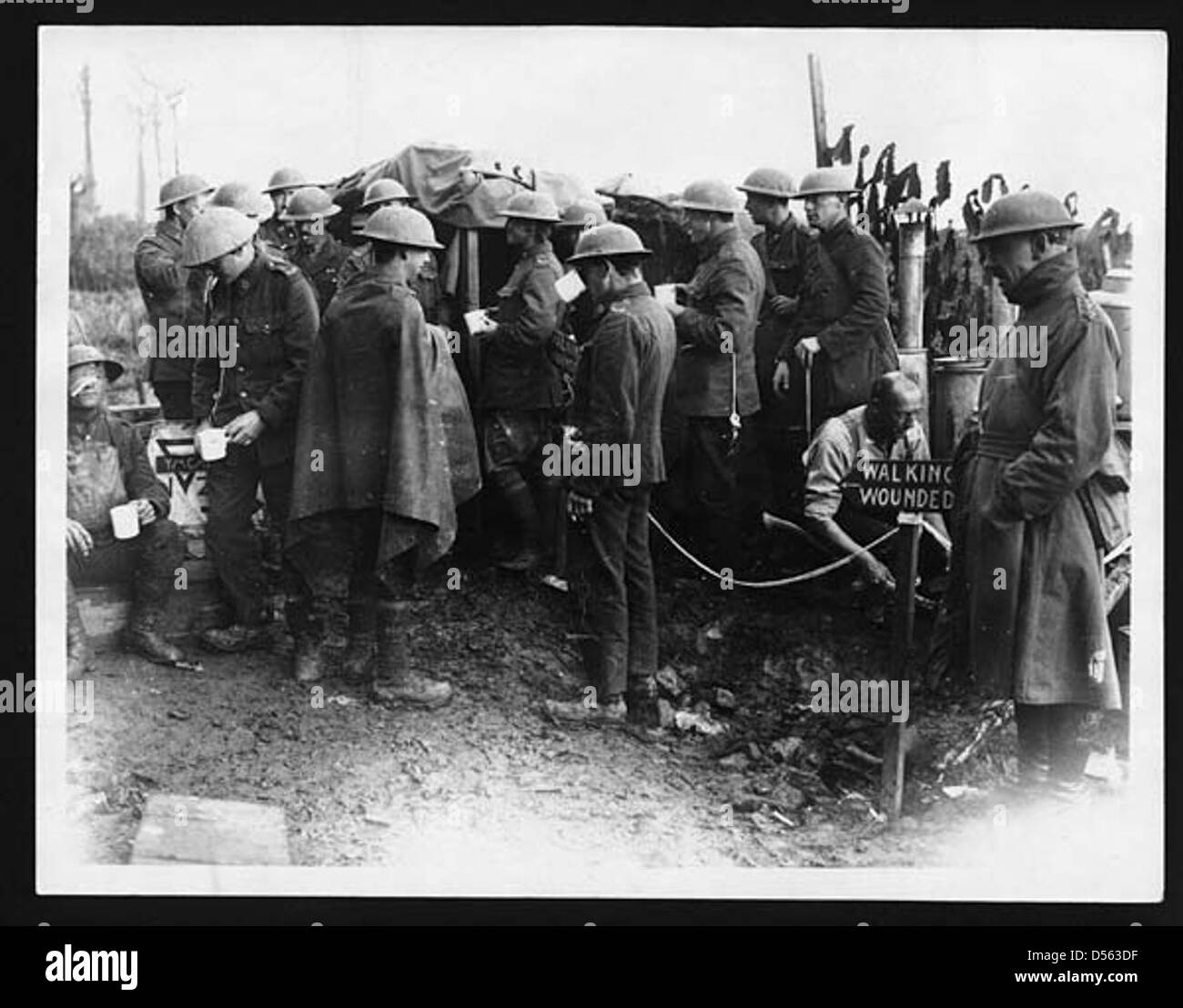 A Y.M.C.A. stall located just behind the front line during World War ...