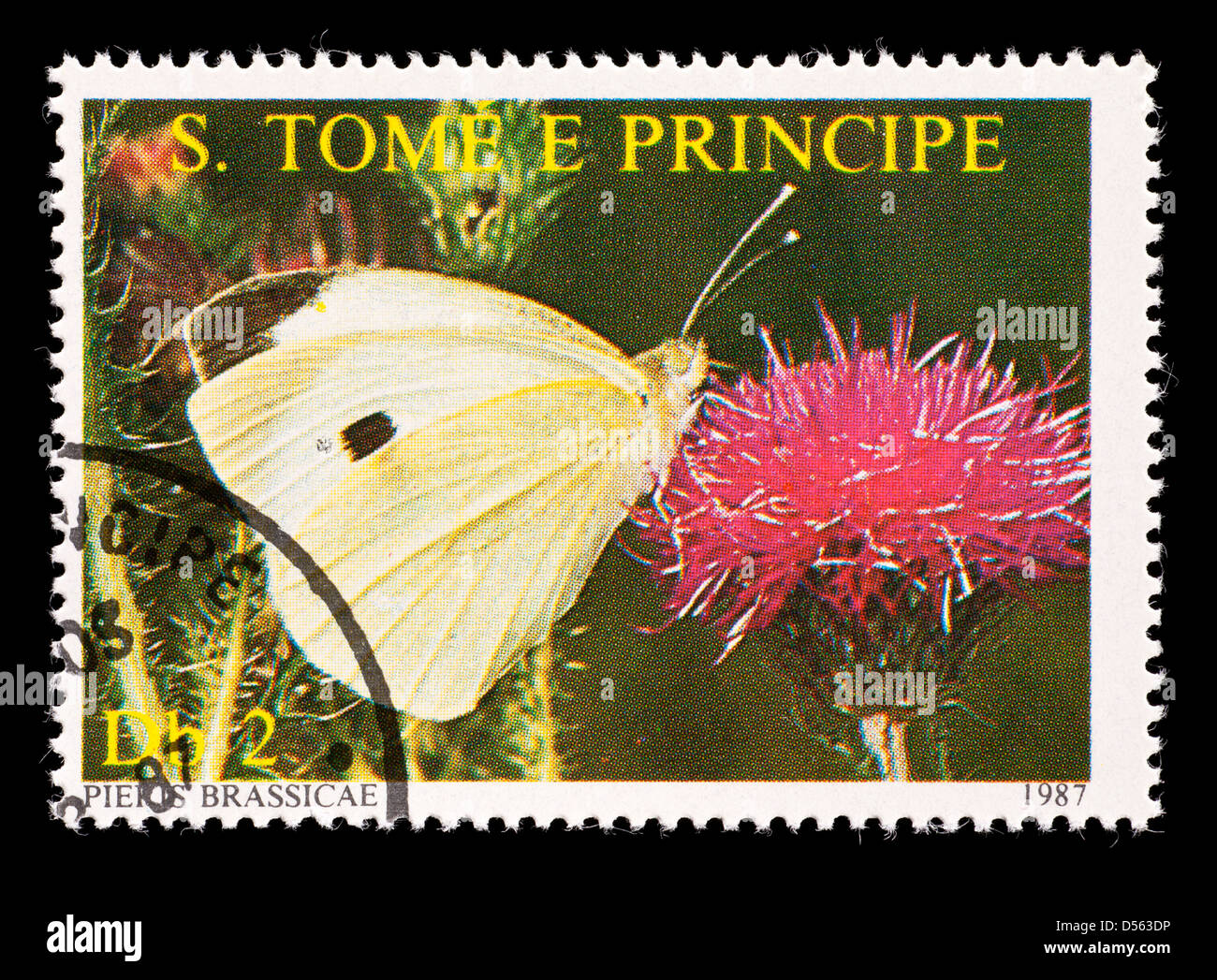 Postage stamp from Saint Thomas and Prince Islands depicting a cabbage ...