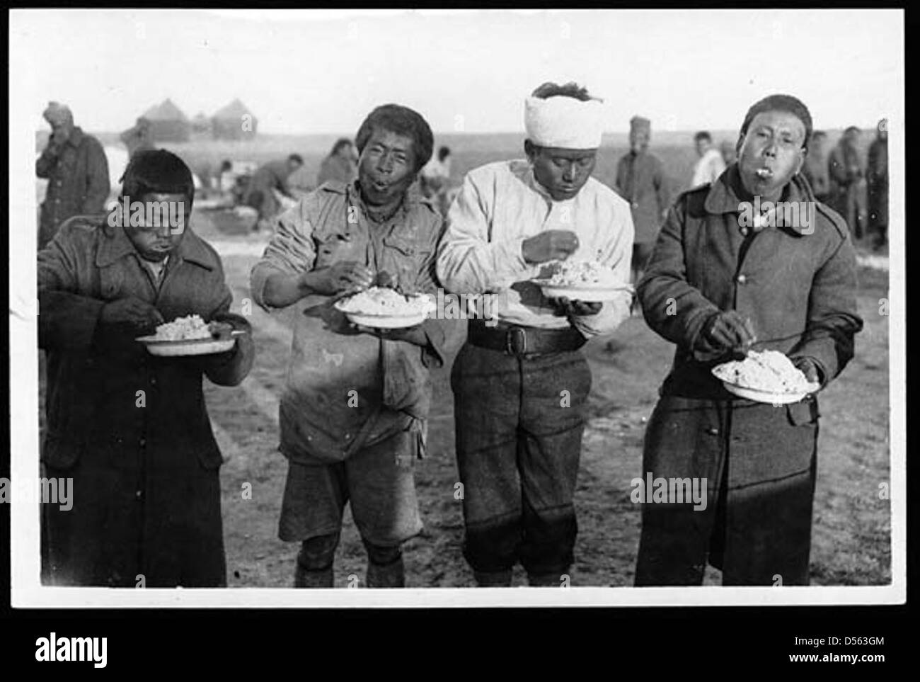 Natives of Manipur, part of the British Indian Army, are shown with ...