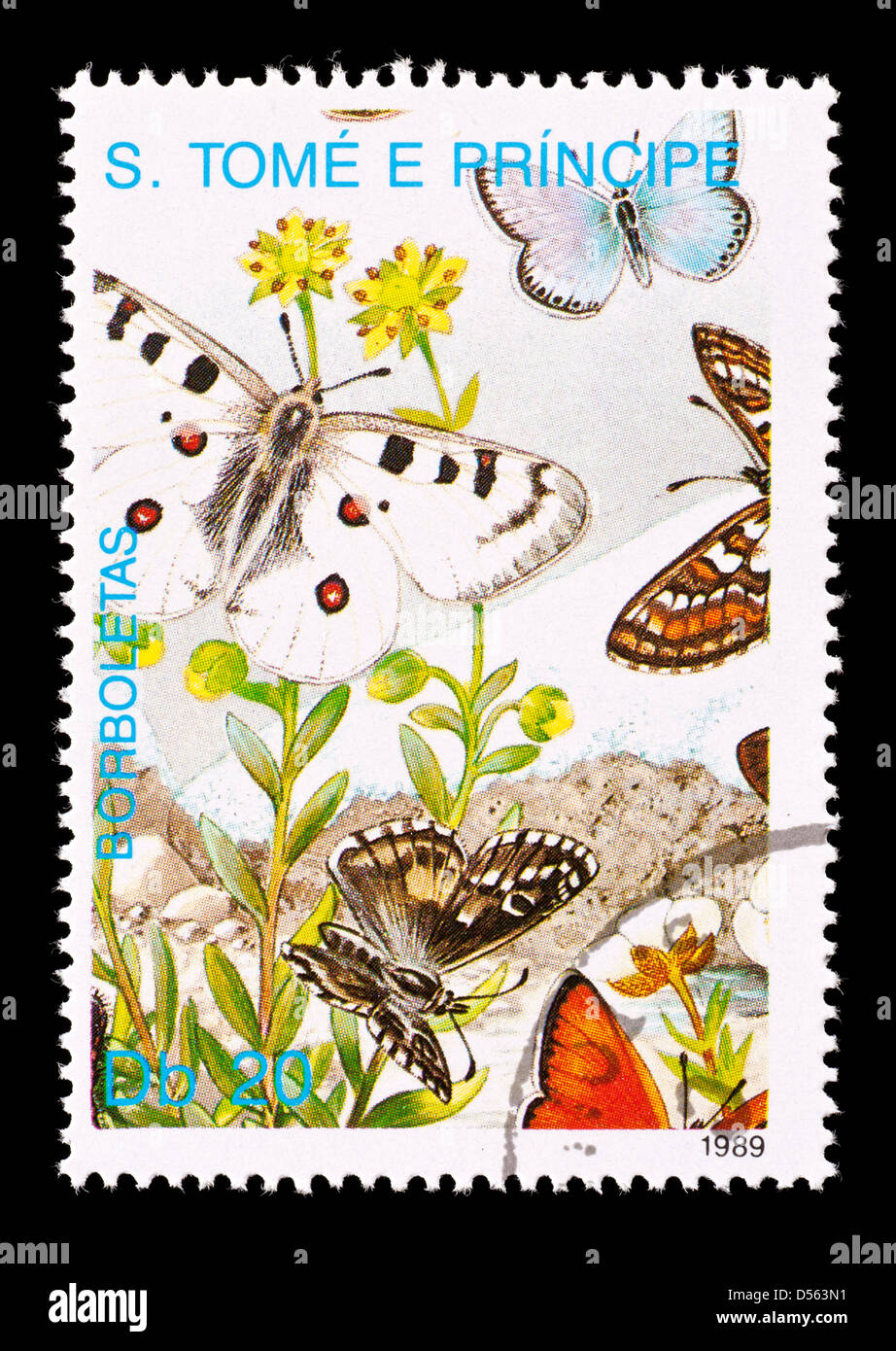 Postage stamp from Saint Thomas and Prince Islands depicting various ...