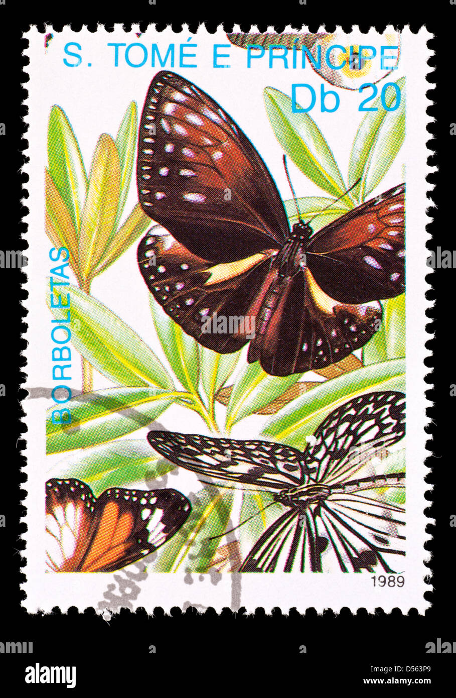 Postage stamp from Saint Thomas and Prince Islands depicting various ...