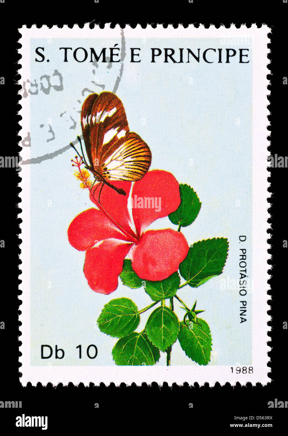 Postage stamp from Saint Thomas and Prince Islands depicting a ...