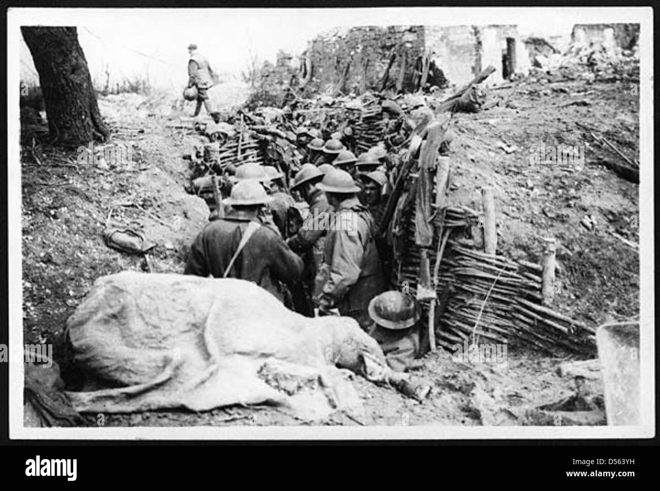 A newly established support line is shown during World War 1, part of ...