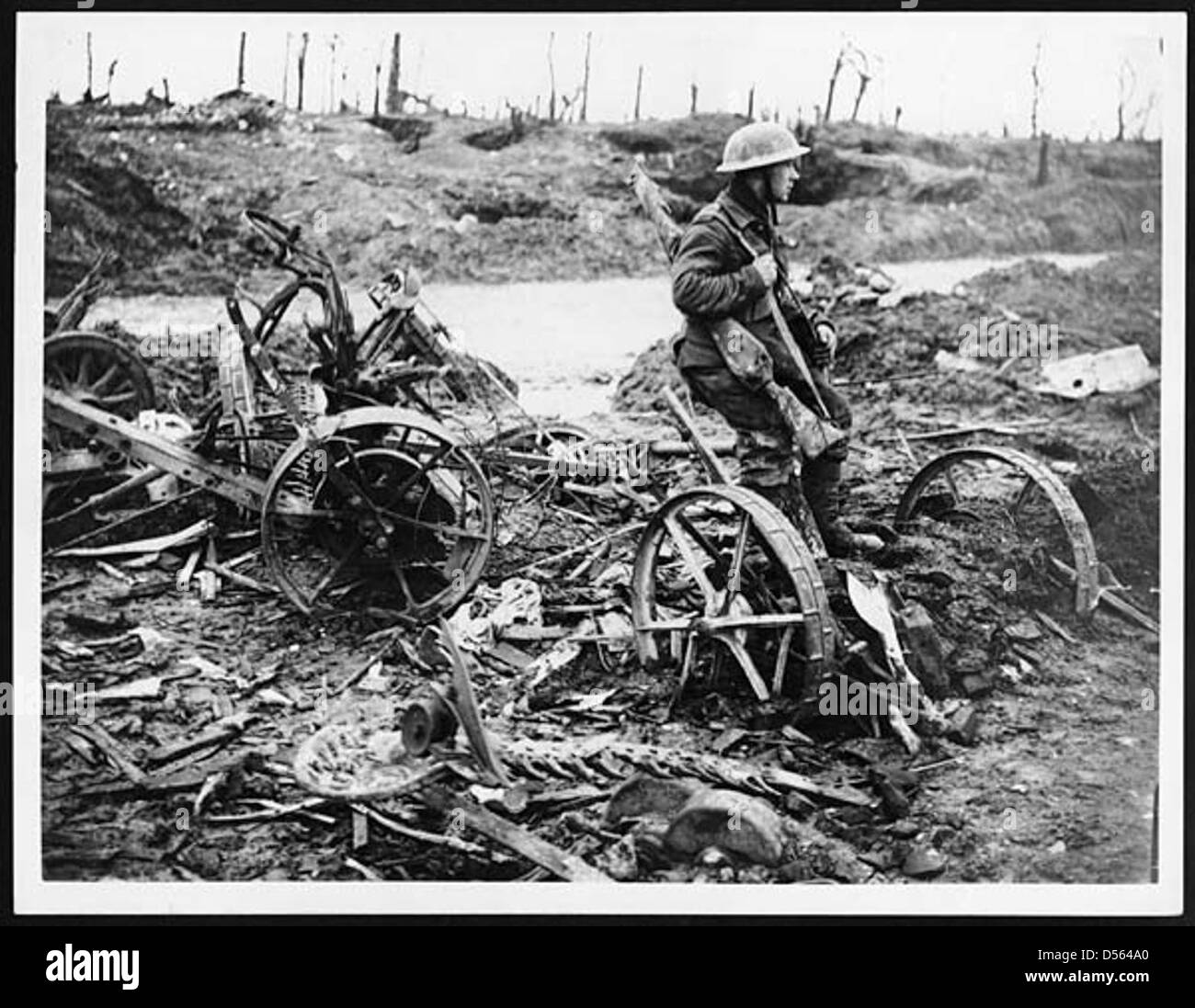 Desolate landscape showing aftermath hi-res stock photography and ...