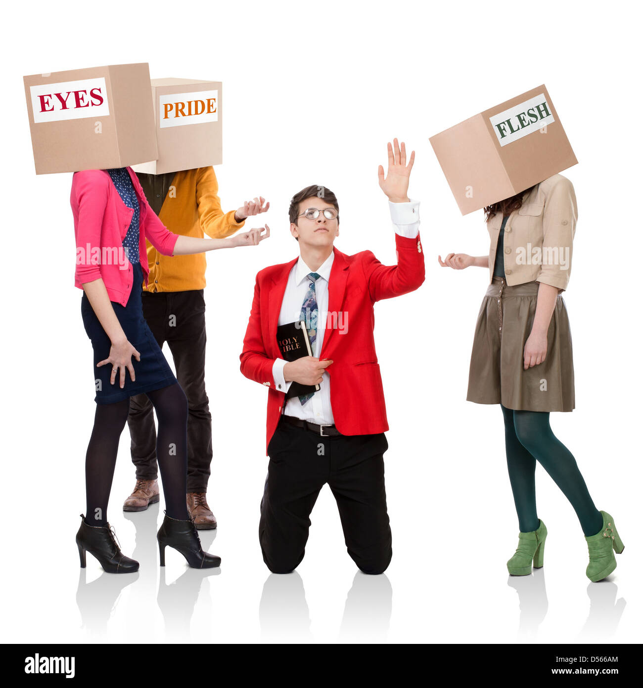 Bible in hand holy Cut Out Stock Images & Pictures - Alamy