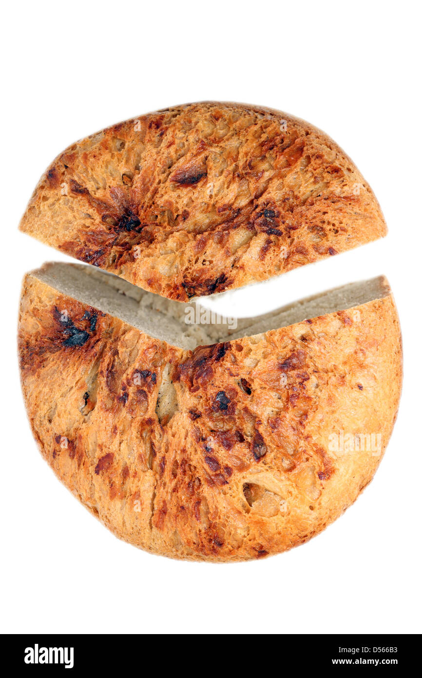 romanian homemade traditional bread - made in the rural region of the ...