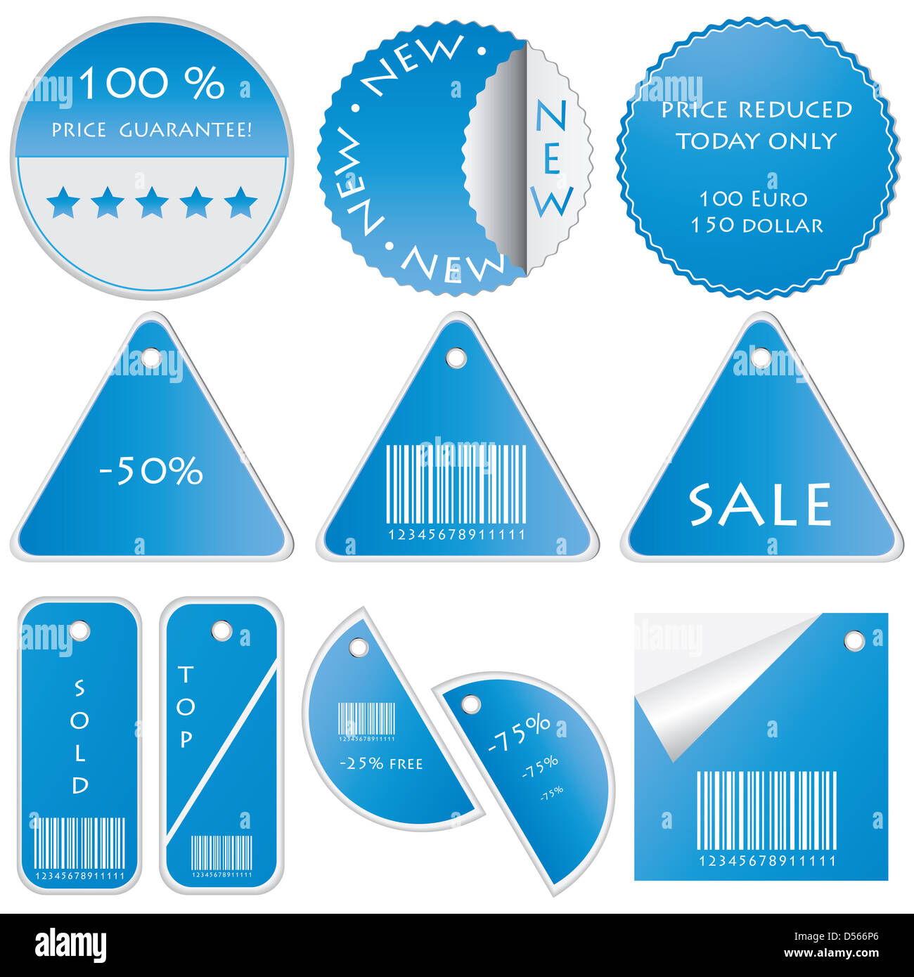 set of tags Stock Photo - Alamy