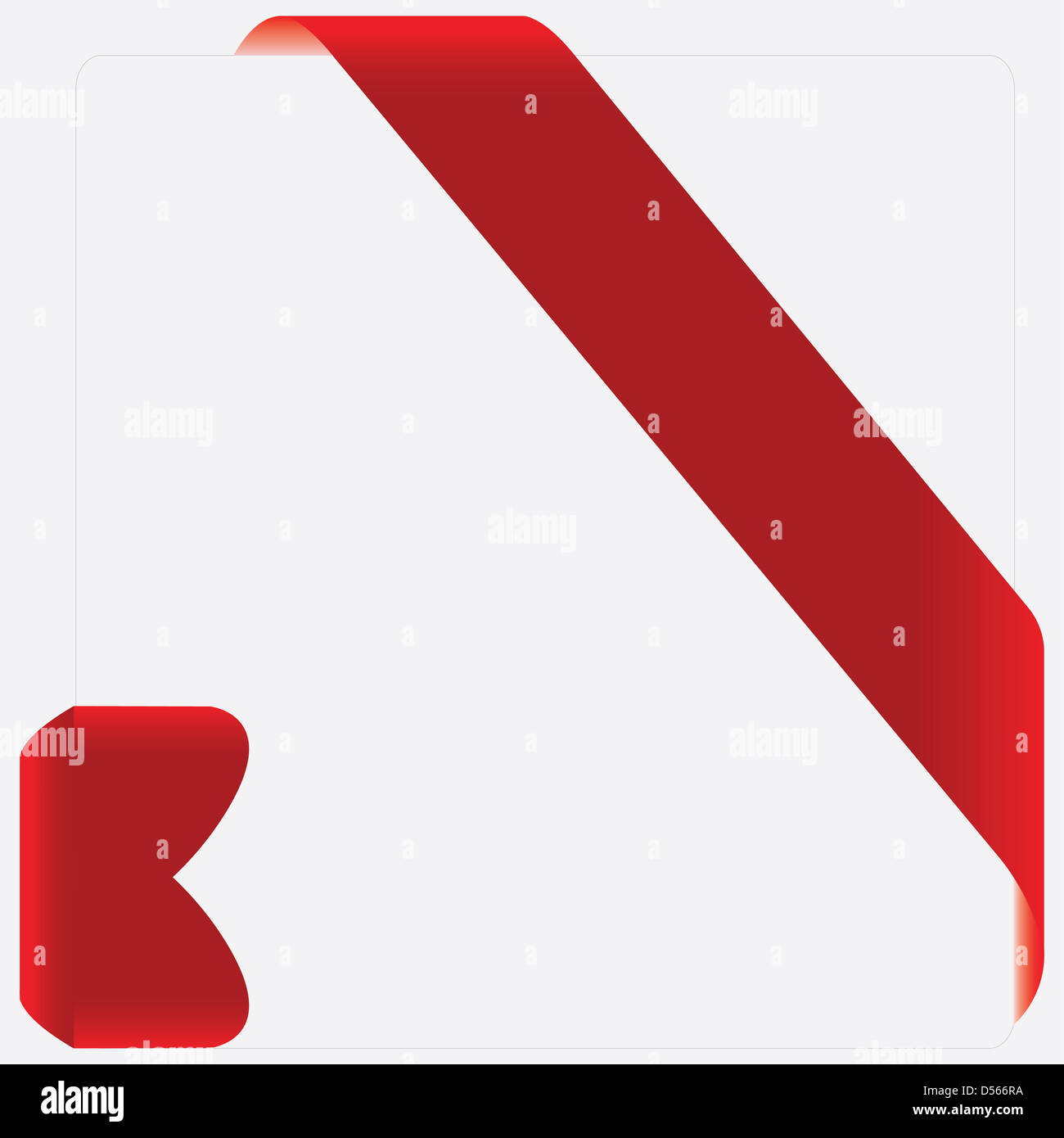 red corner ribbon Stock Photo - Alamy