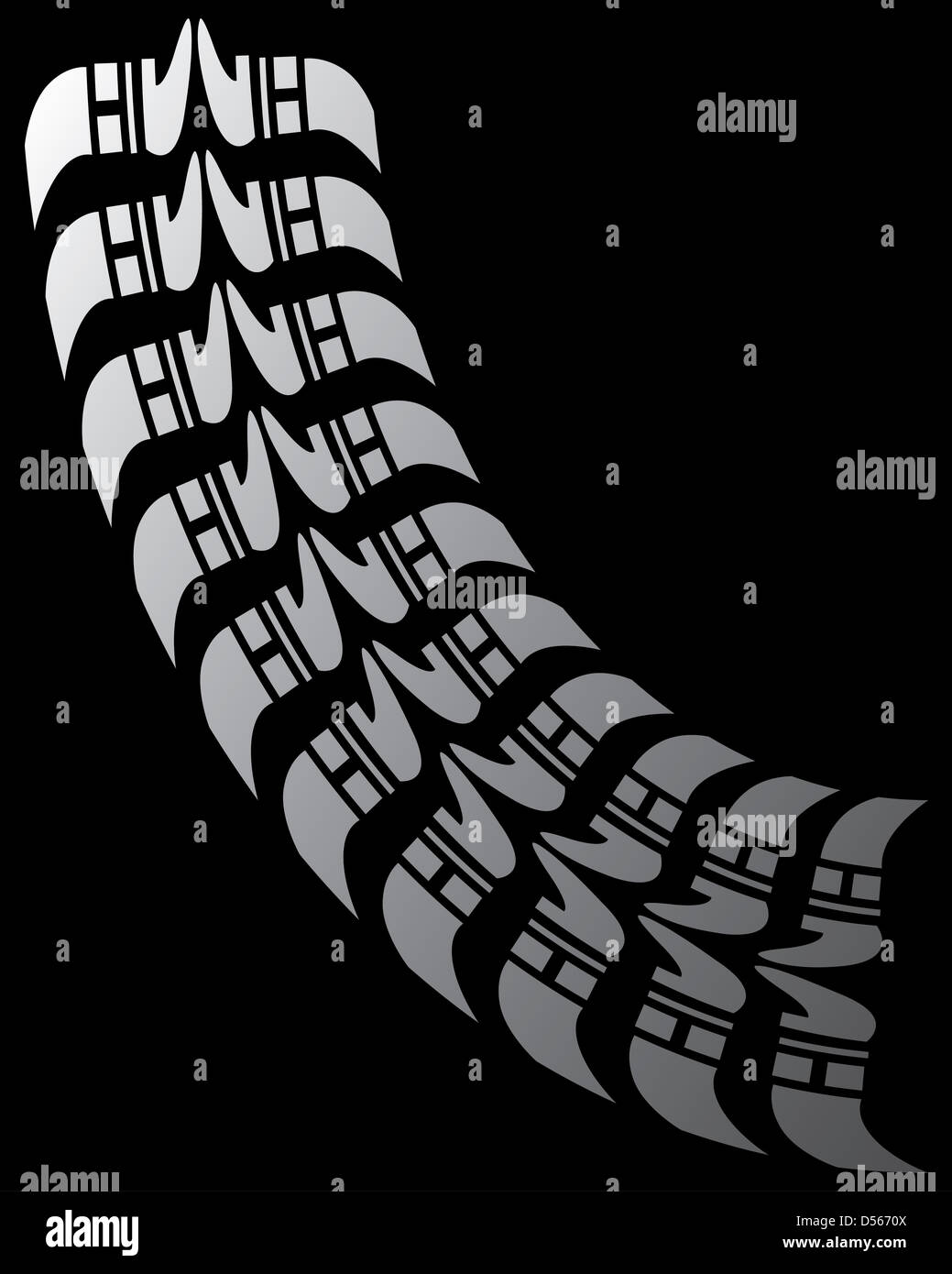 Tire print - Vector Stock Photo - Alamy