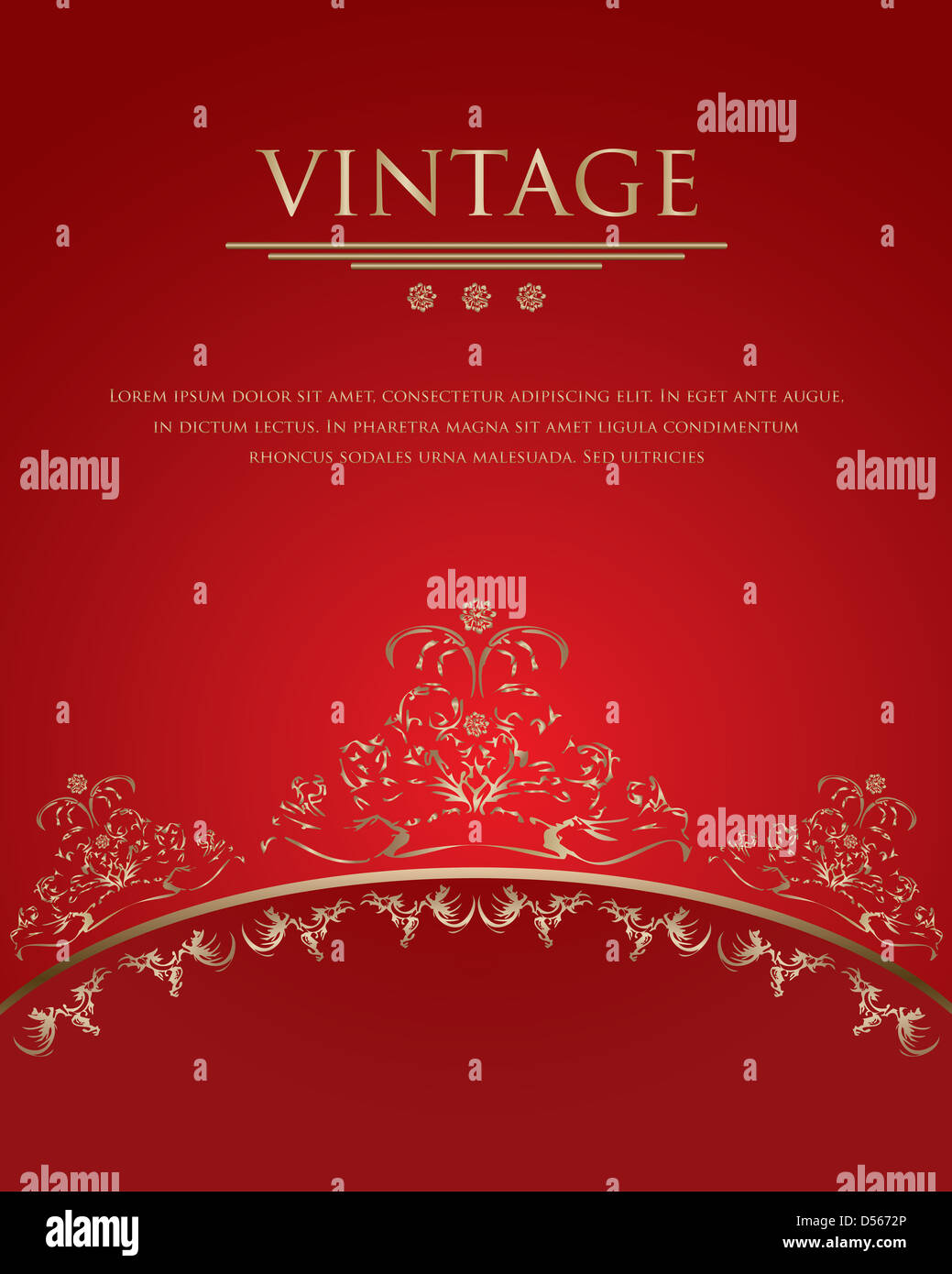 Vintage background - red vector Stock Photo - Alamy