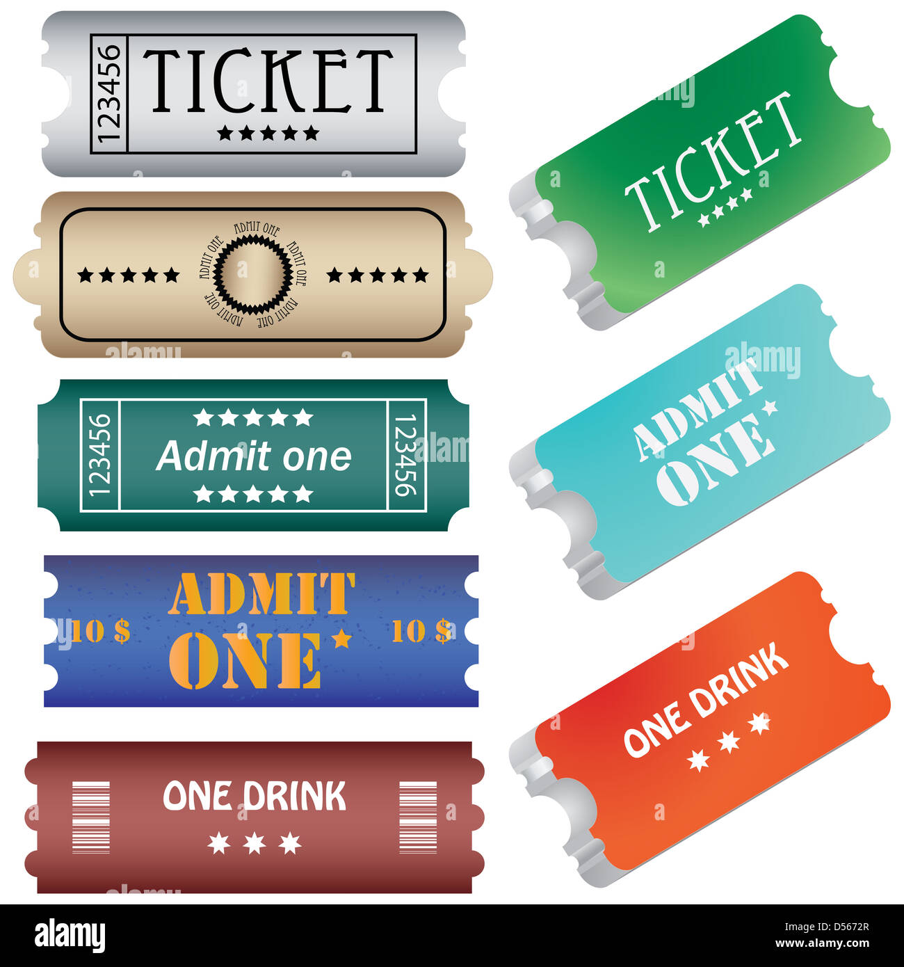 Numbered ticket hi-res stock photography and images - Alamy