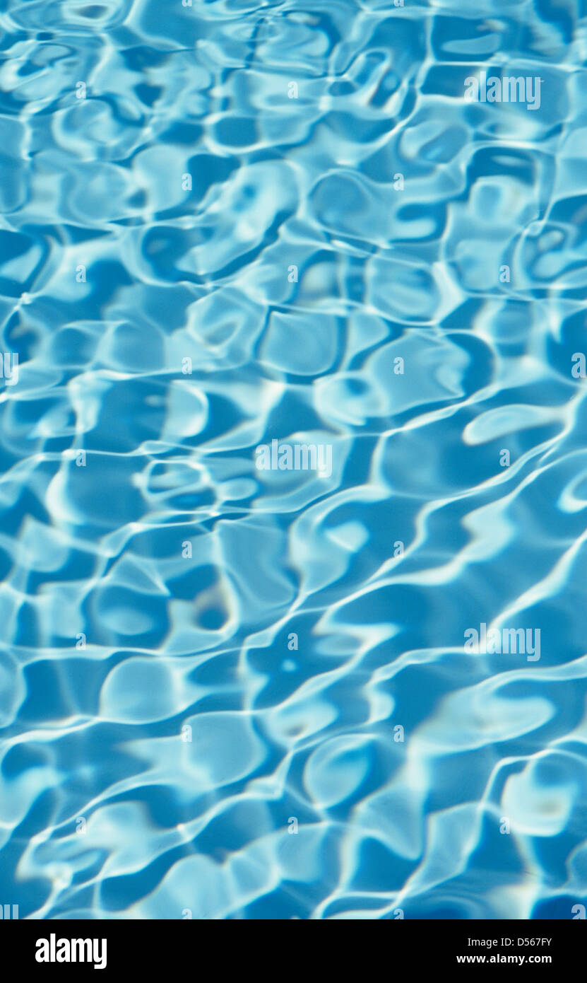 swimming pool movement water refraction abstraction Stock Photo - Alamy