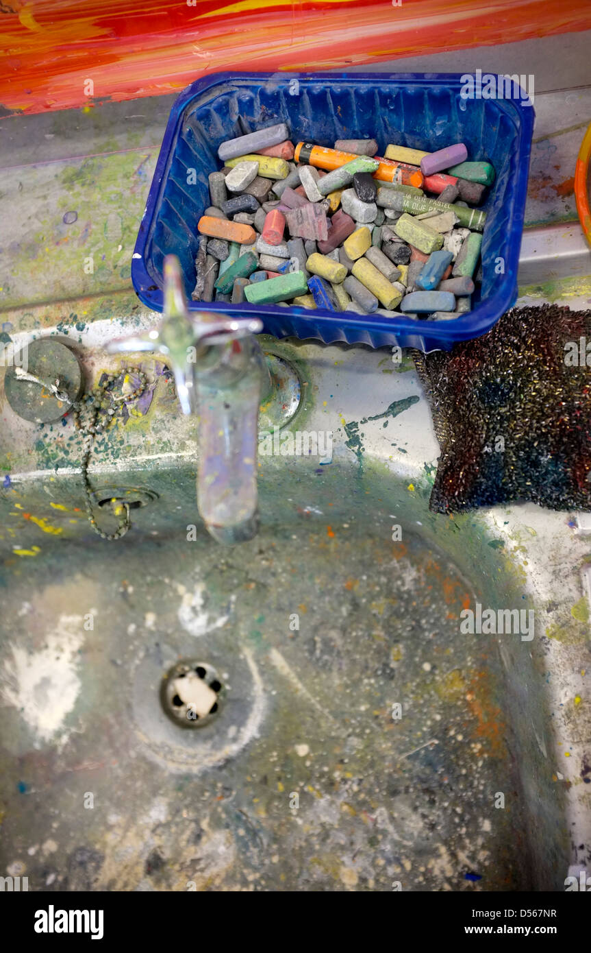 Art work and creative studio items Stock Photo - Alamy