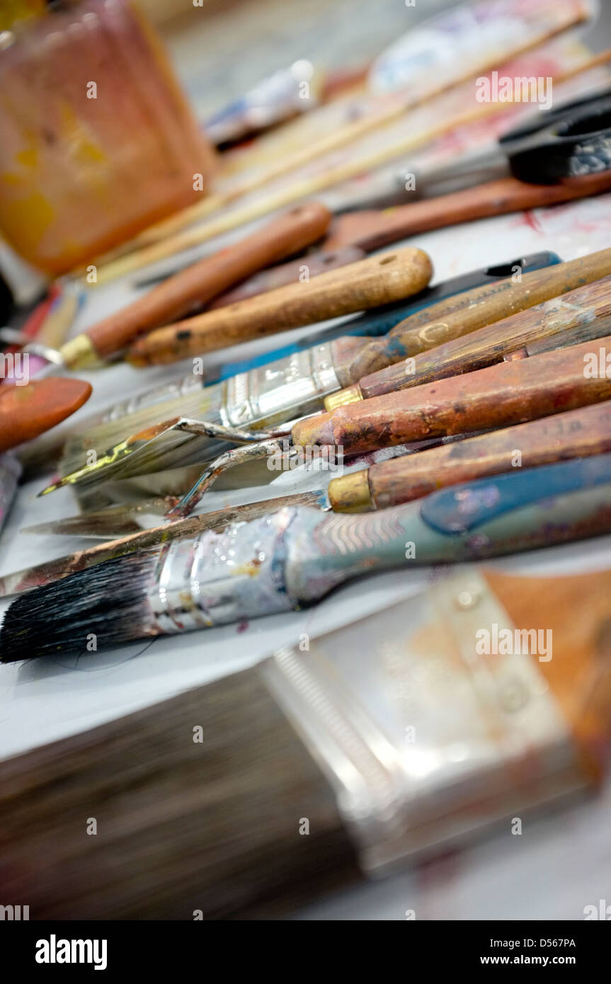 Art work and creative studio items Stock Photo - Alamy