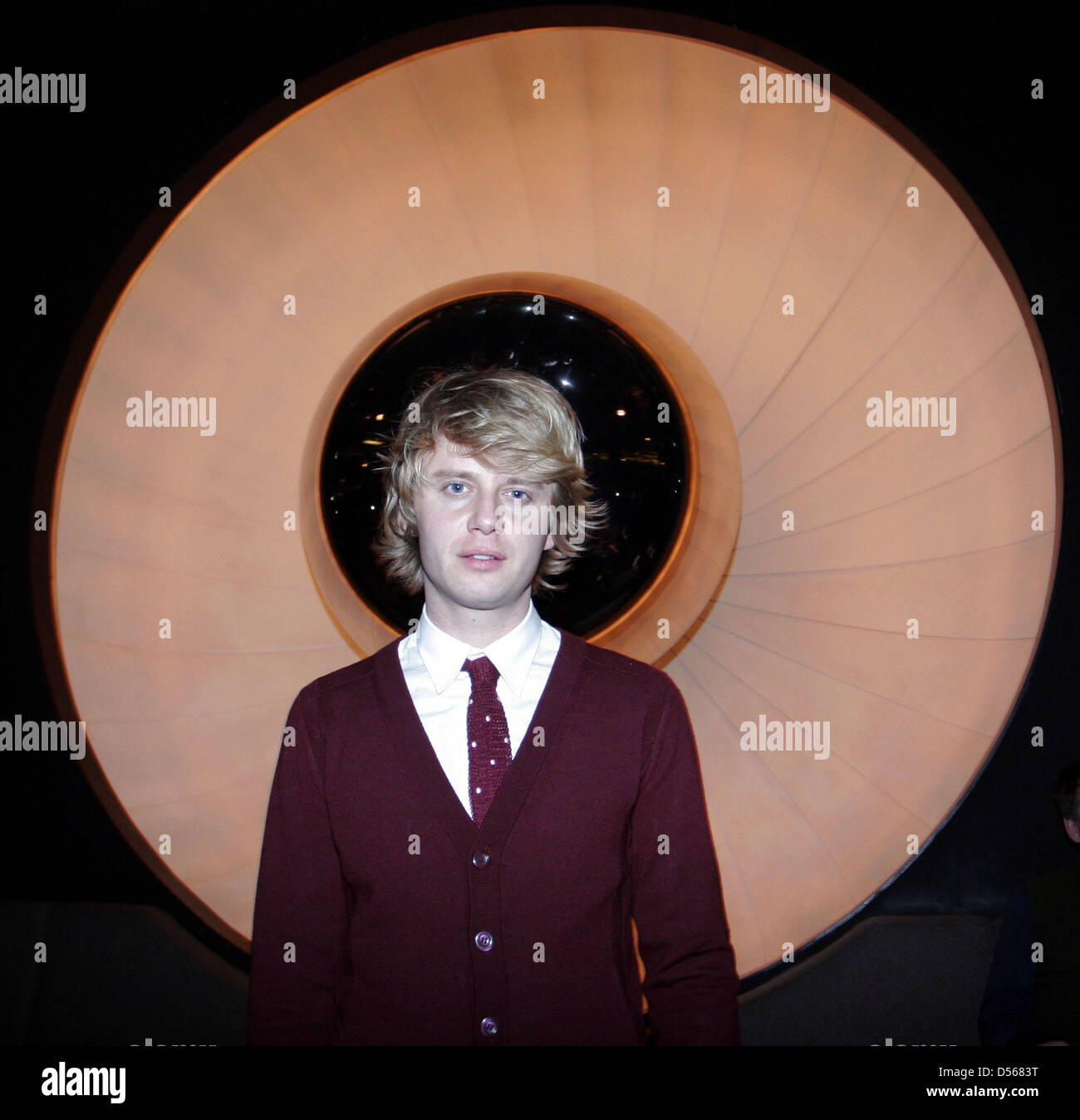 Dutch jazz singer Wouter Hamel seen on the sidelines of his performance ...