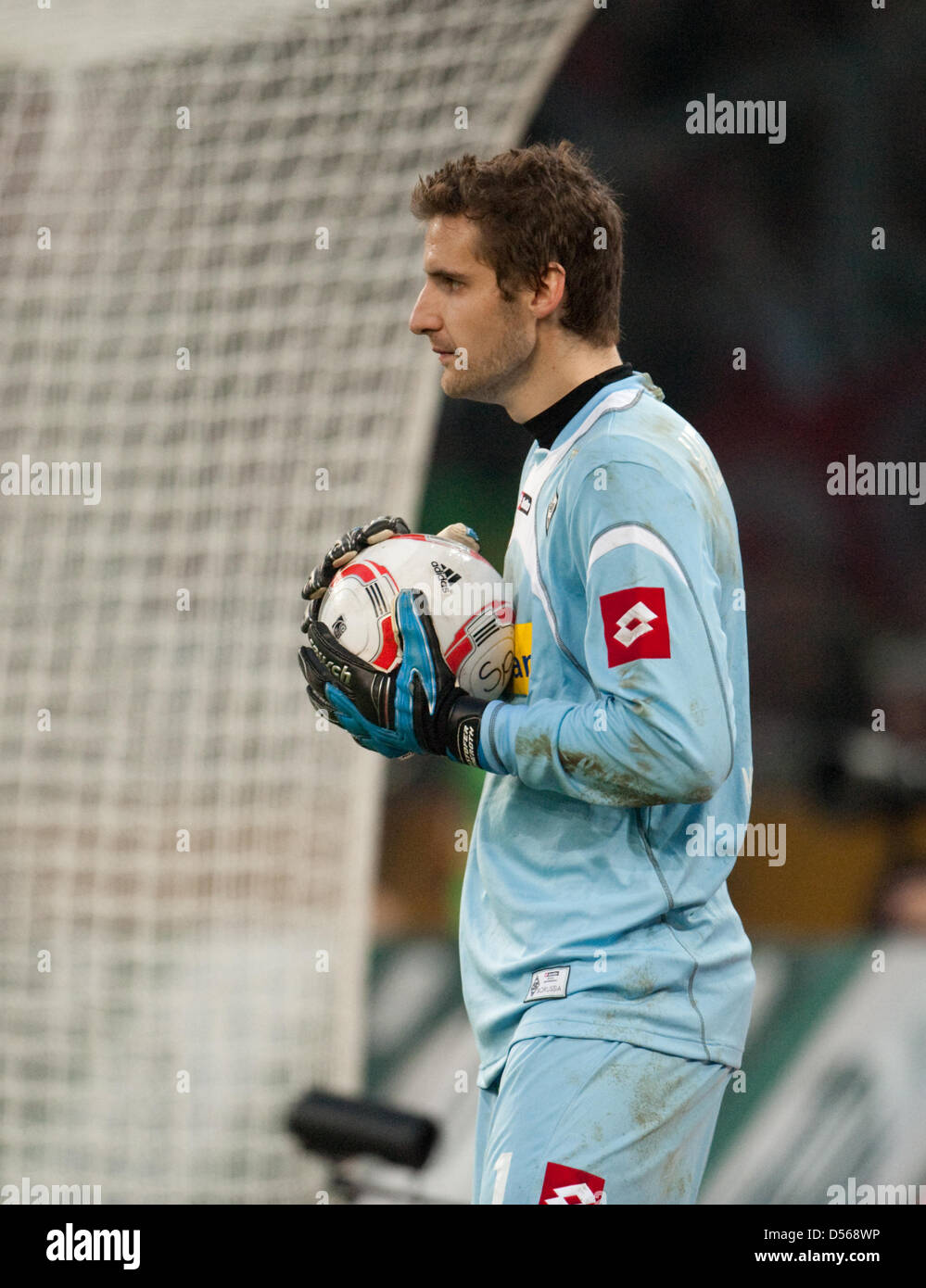 Moenchengladbach's Christofer Heimeroth controls the ball during German ...