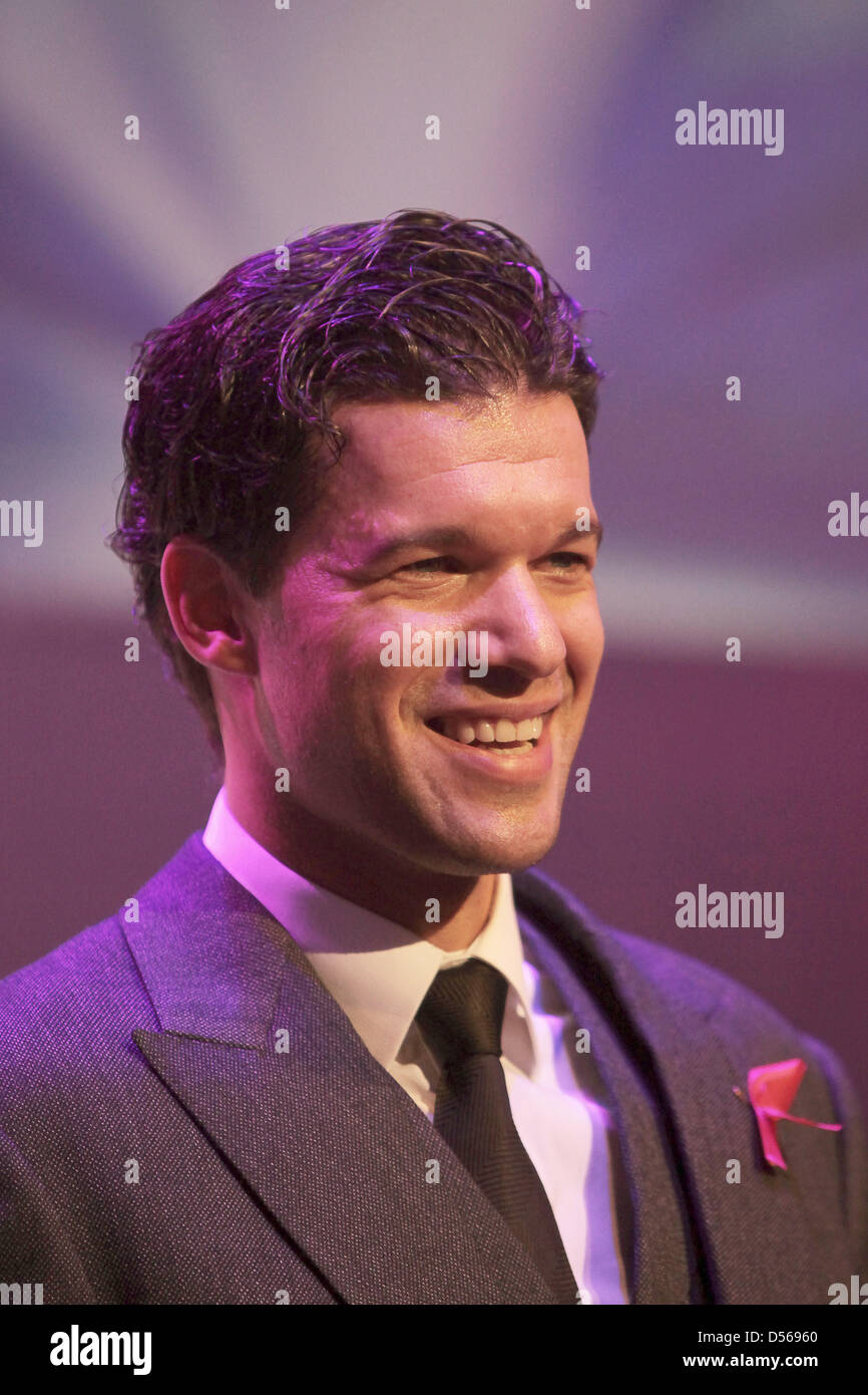 German football player Michael Ballack receives the award 'Sportsman of ...