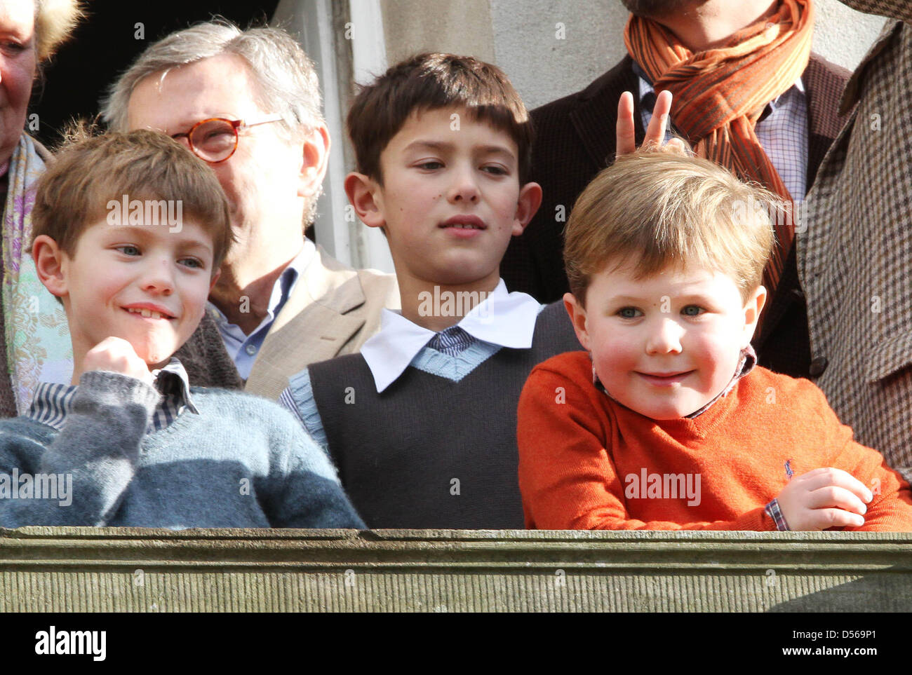 Prince Felix (L-R), Prince Nikolai and Prince Christian of the Danish ...
