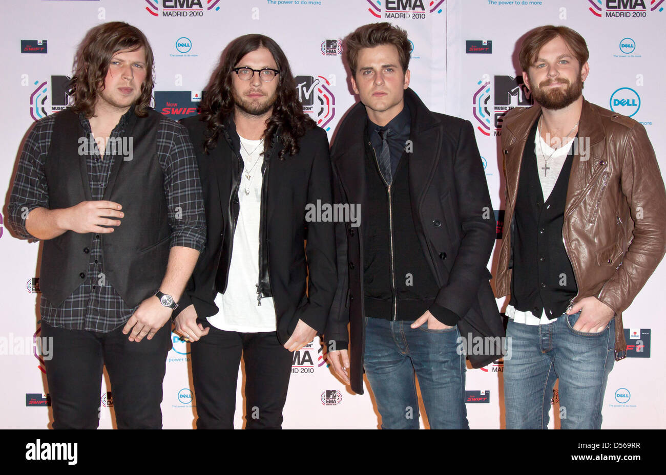 Jared followill and caleb followill of kings of leon hi-res stock ...