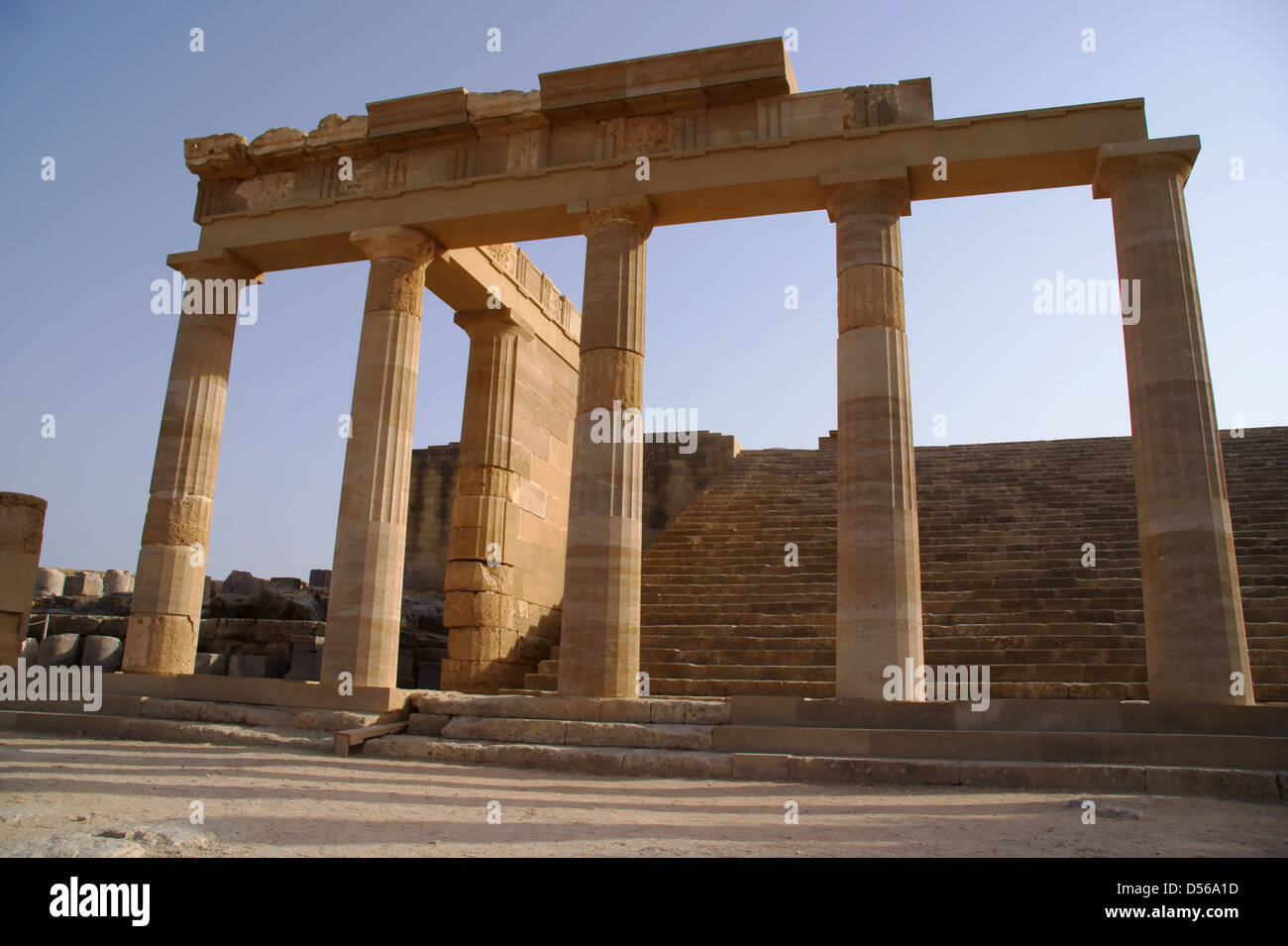 Rhodes church column ruins hi-res stock photography and images - Alamy