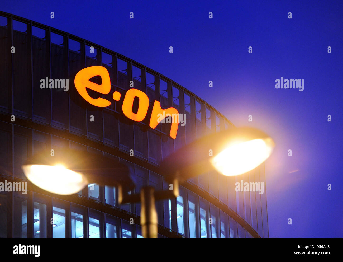 Exterior view on the new headquarters of natural gas provider e.on ...