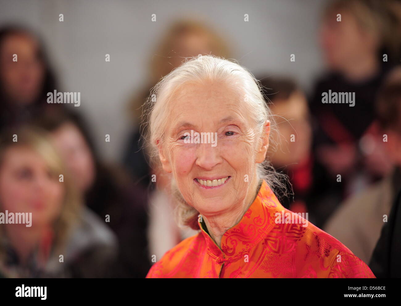 British primatologist Jane Goodall arrives for the Bambi award in ...