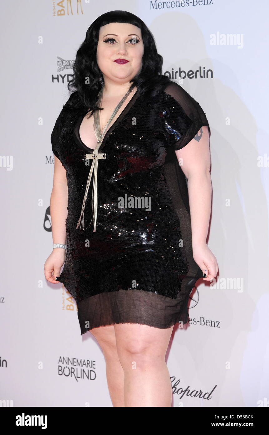 Musician Beth Ditto of US indie rock band Gossip arrives for the Bambi ...