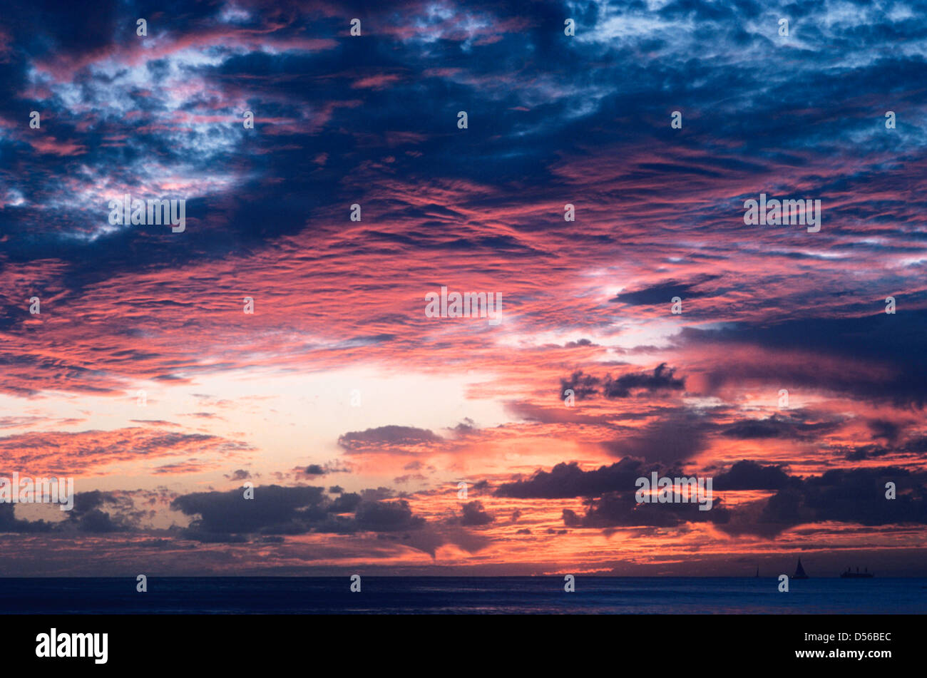cloud sky [for backgrounds] Hawaii sunset Stock Photo - Alamy