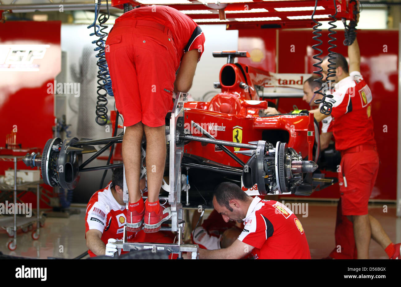 Ferrari mechanics hi-res stock photography and images - Alamy