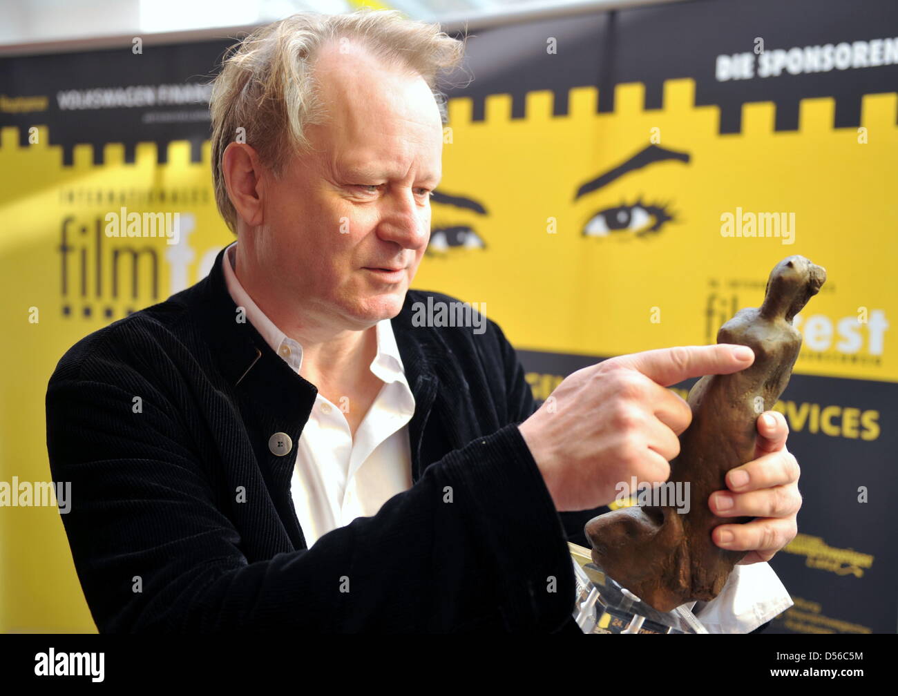 Swedish actor Stellan Skarsgard receives the European Actors Award of ...