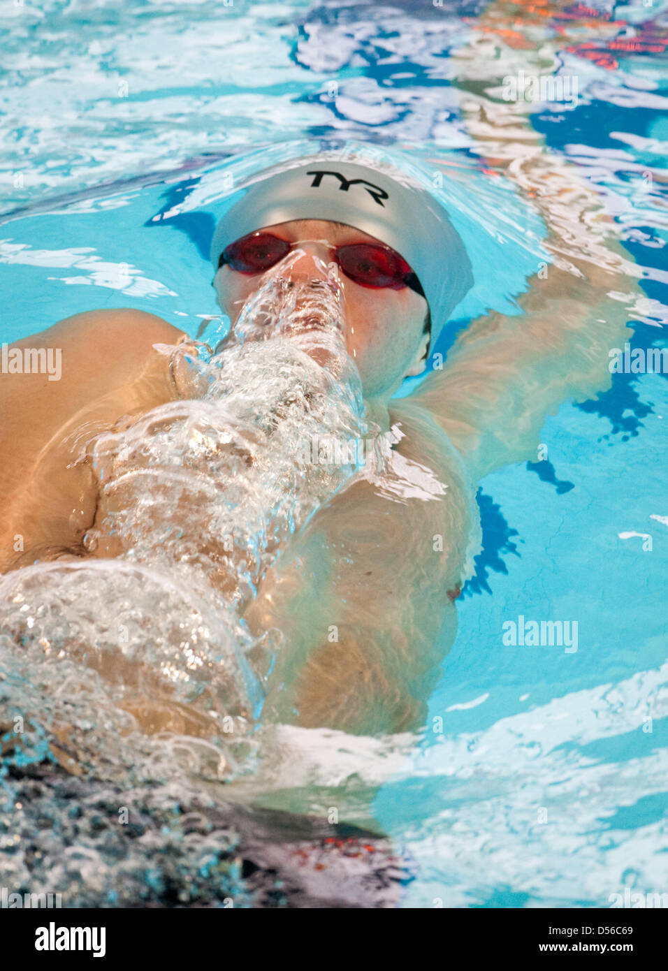 German swimmer Steffen Deibler competes in the 200 metres medley heat ...