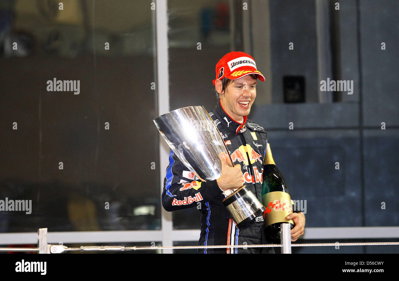 The 2010 Formula One World Champion, Germany's Sebastian Vettel of Red ...