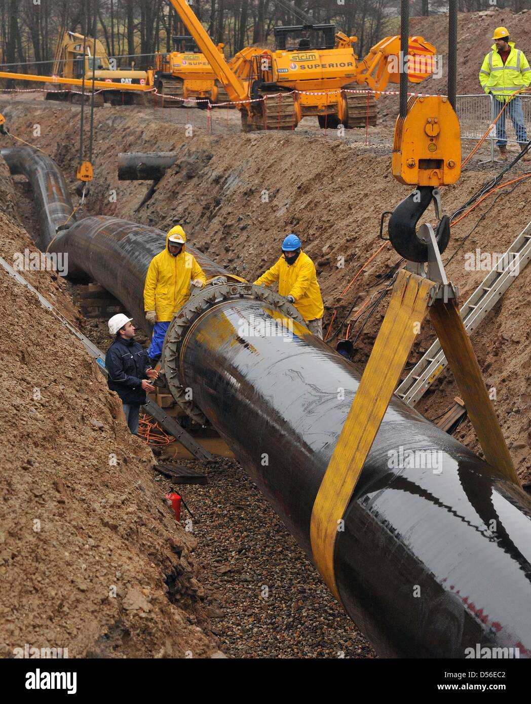 After one year of construction work, the Baltic Sea-connection-pipeline ...