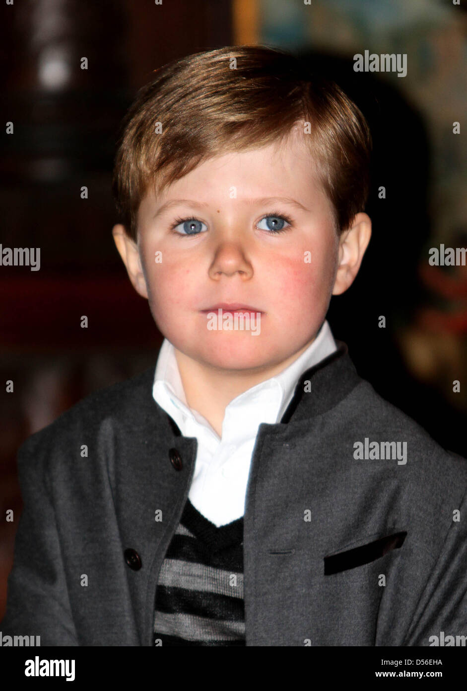 Danish Crown Princess Mary (out of frame) and her little son Prince ...