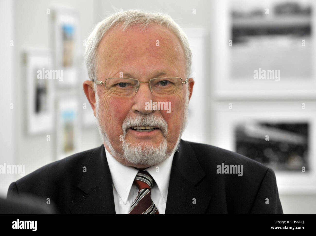 Lothar de Maiziere, the first freely elected GDR President, poses for a ...