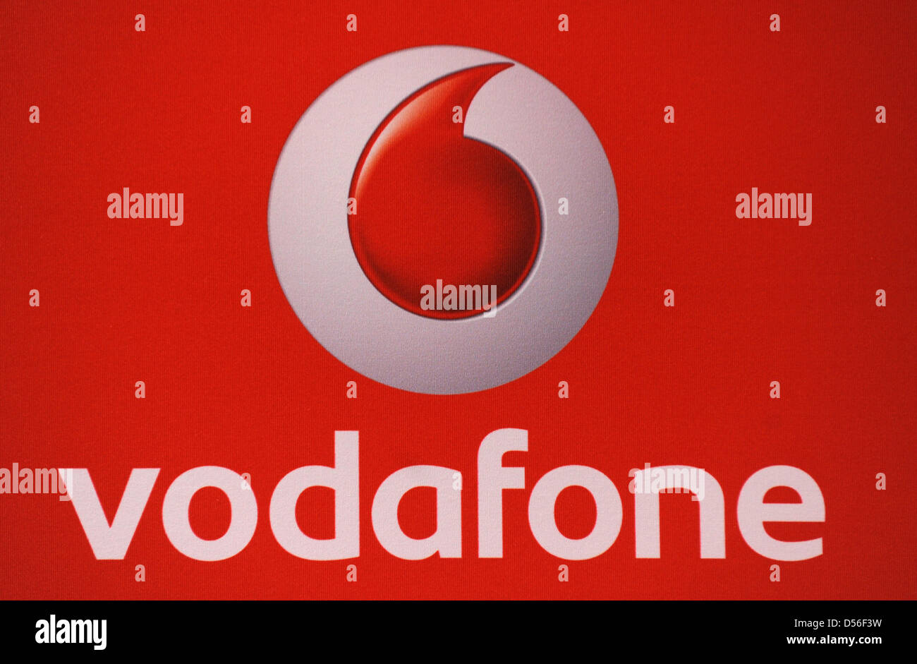 A picture taken on 16 November shows the logo of the communication ...