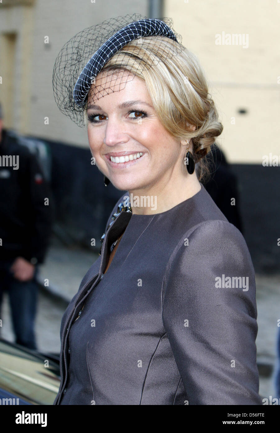 Princess Maxima attends the church wedding of Annemarie Gualthérie van ...