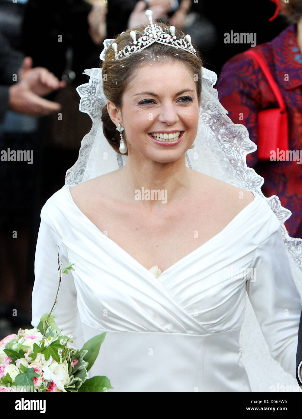 Annemarie Gualthérie van Weezel after her church wedding with Prince ...