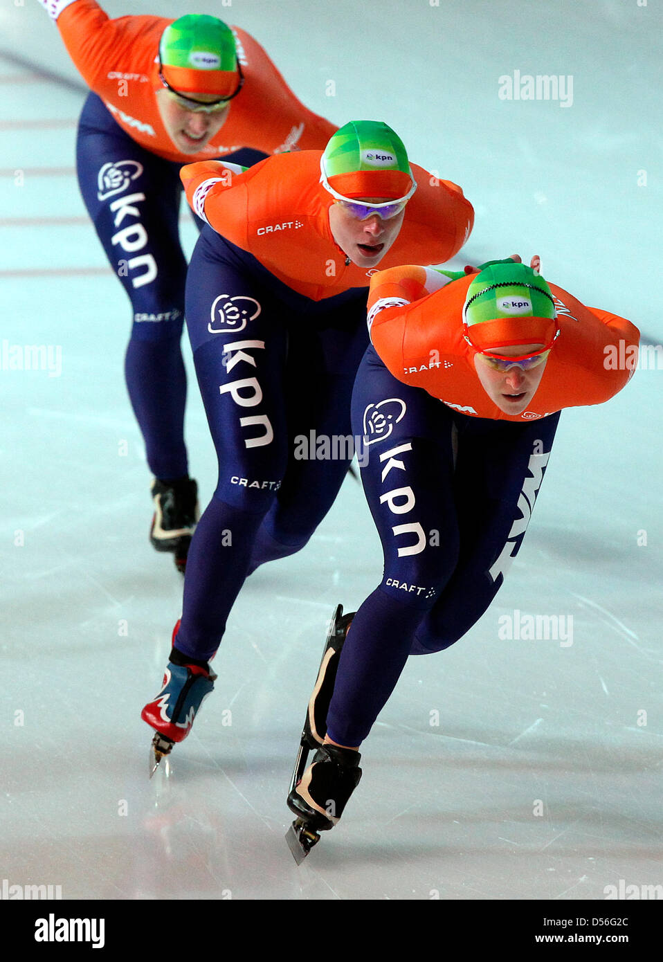 Dutch speed skaters Ireen Wuest, Jorien Voorhuis, Marije Joling make ...