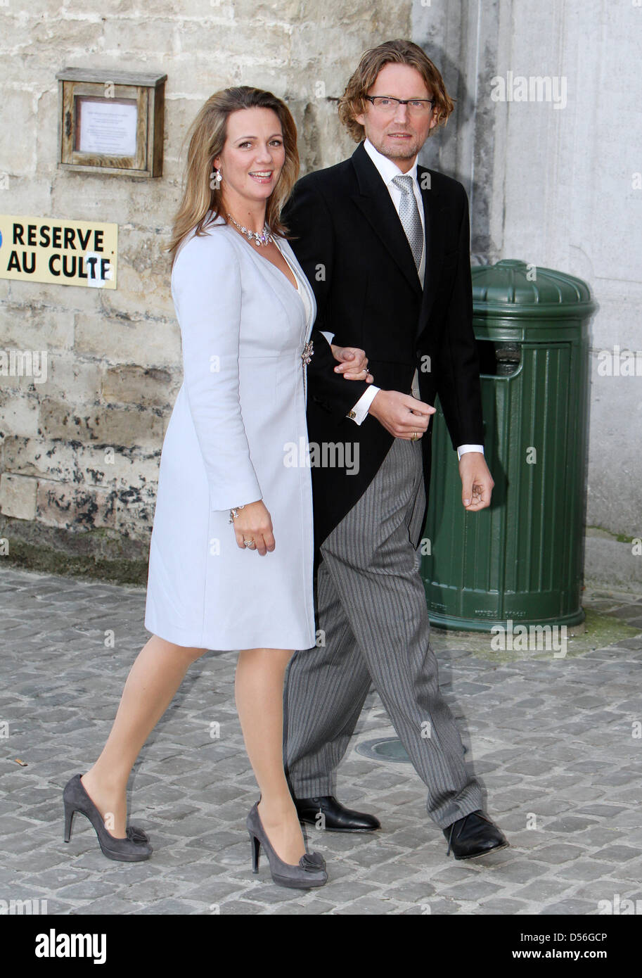 Dutch Princess Annette and Prince Bernhard attend the church wedding of ...
