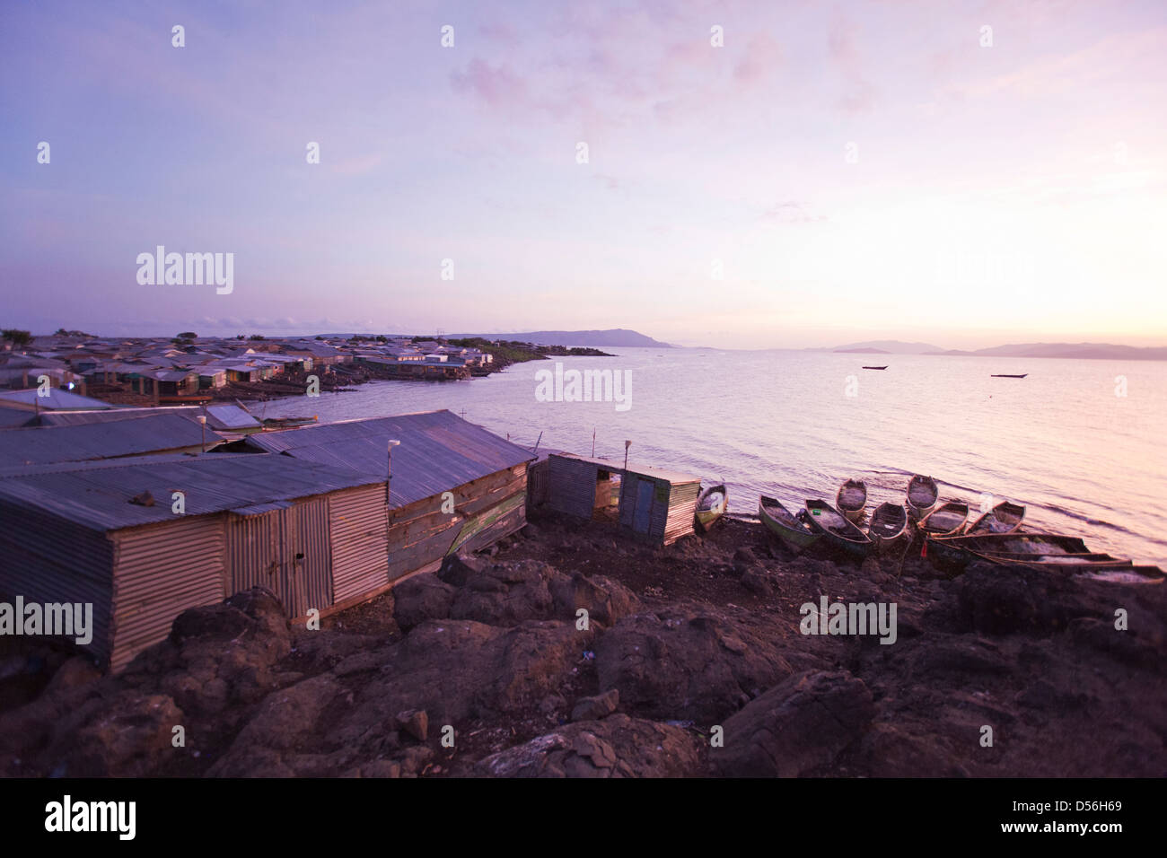 Sunrise over Remba Island, Lake Victoria, Kenya Stock Photo - Alamy